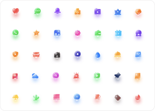 Bright Colorful Icons