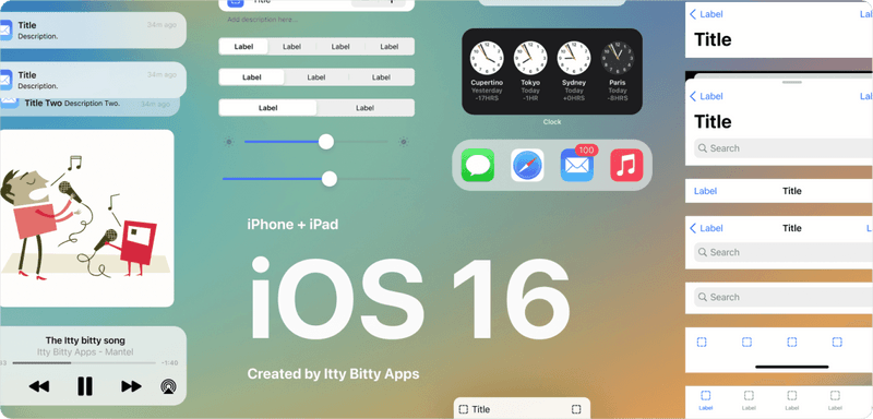 iOS 16 Design Template