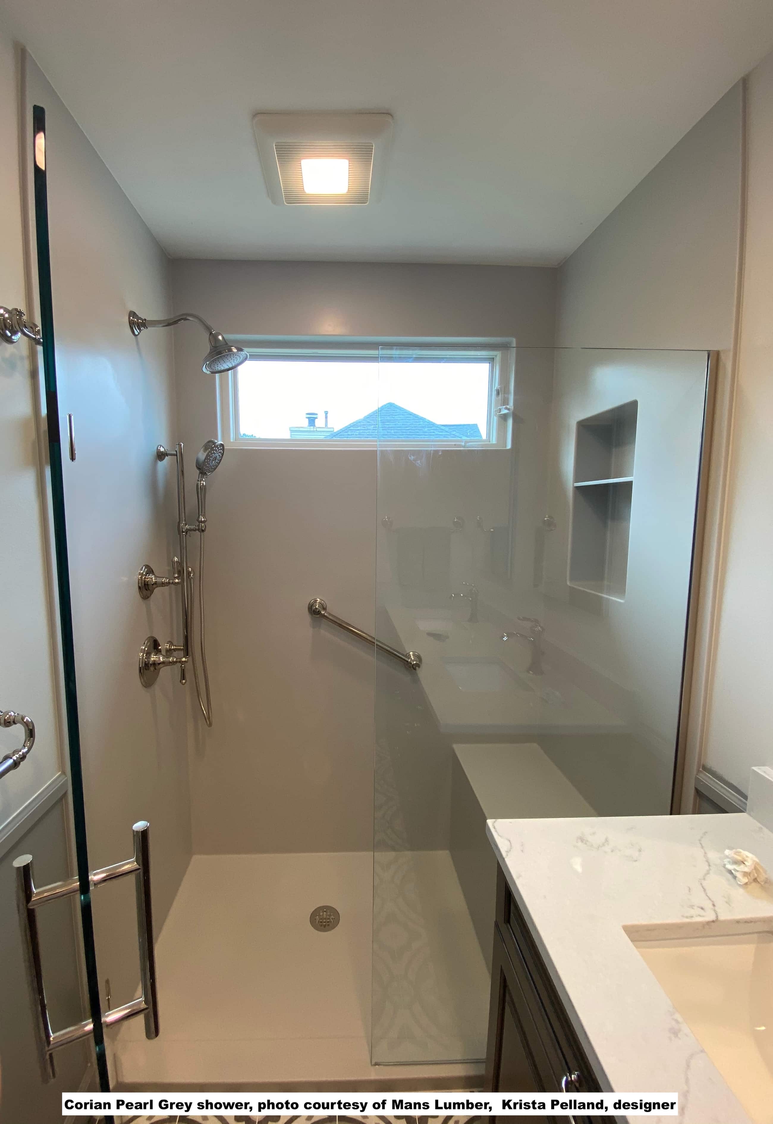 Solid Surface Showers