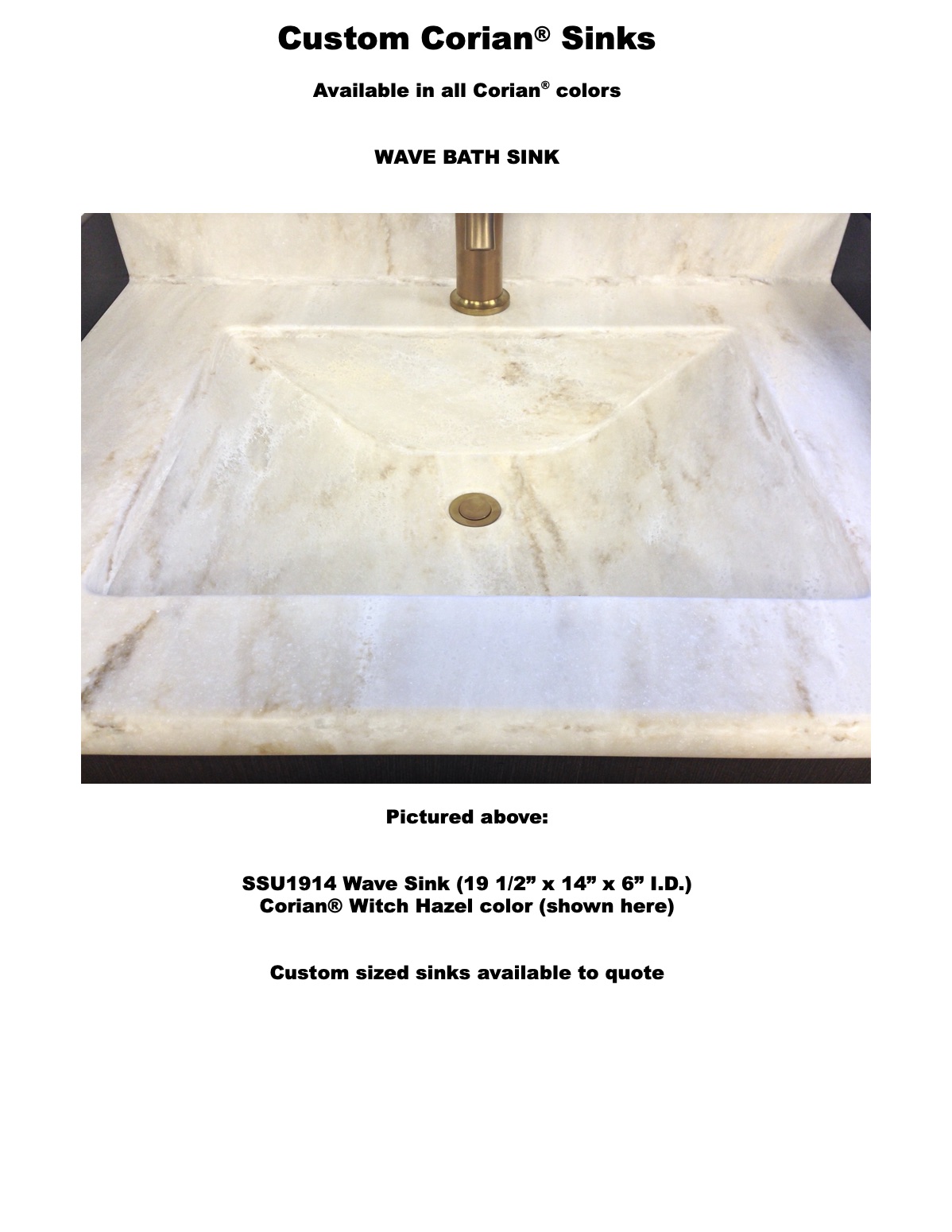 SSU Custom Sinks