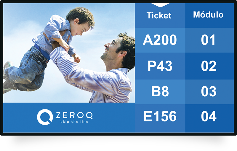 Ticket Virtual para reservar hora online - ZeroQ