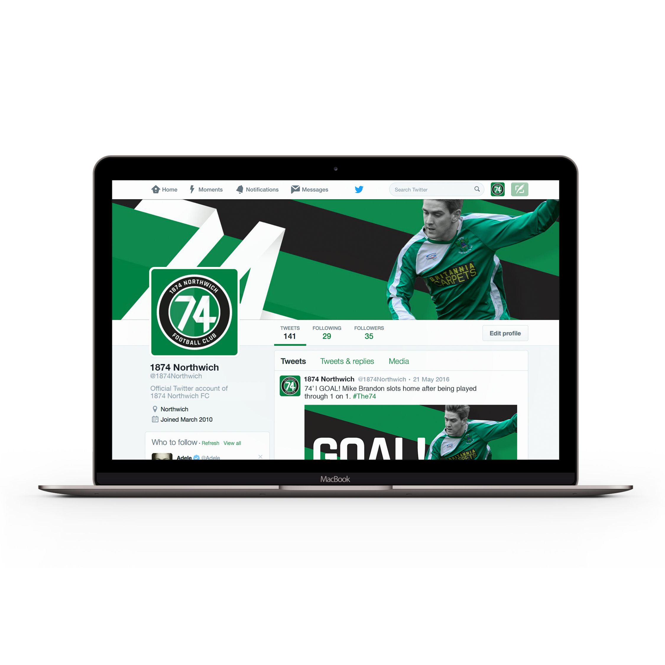 1874 Northwich — Branding — Ben Clark Design