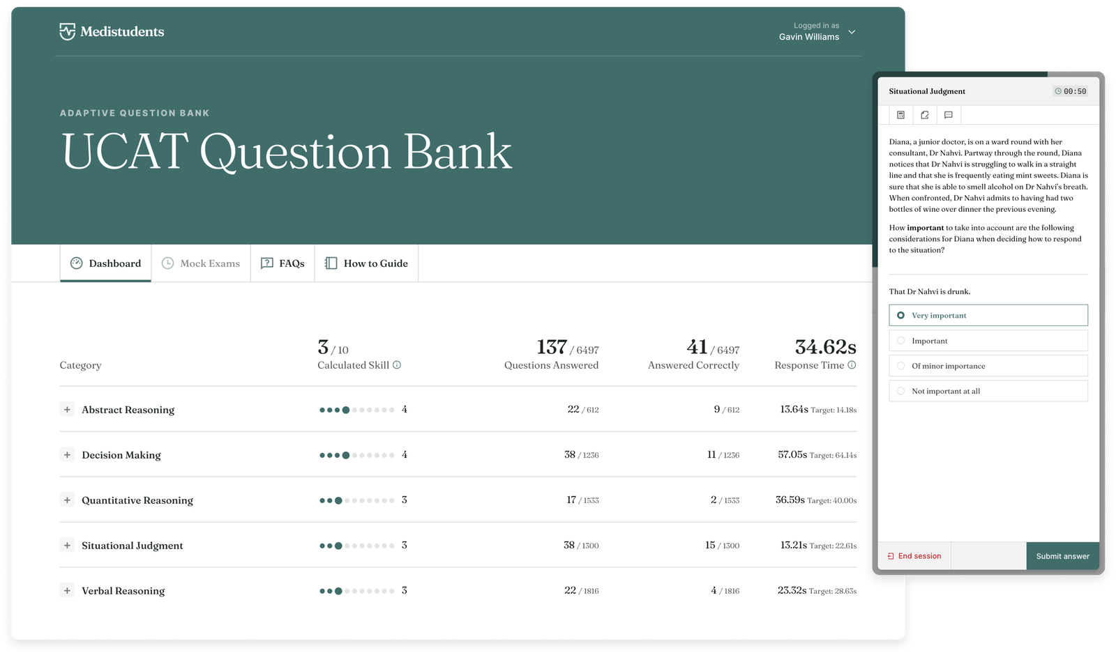 Free UCAT Practice Test — Medistudents