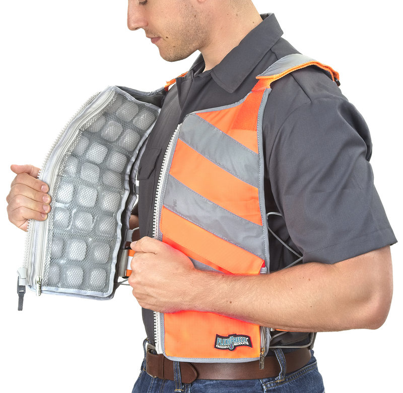 The Best Cooling Vest for Workers | Flexifreeze Ice Vest