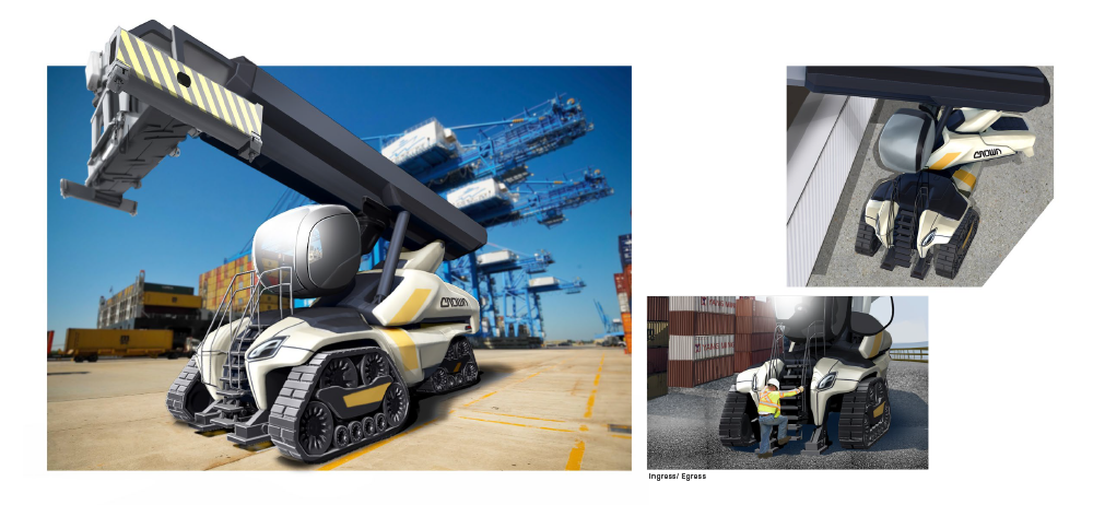 Crown Equipment Reach Stacker Concept - Industrial Design by Joe Merrick