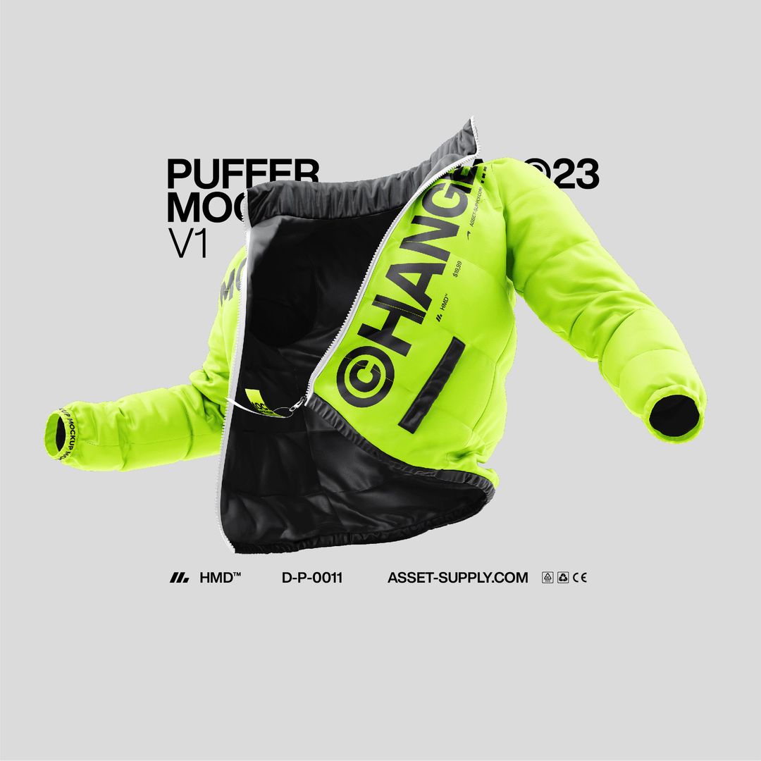 Puffer Jacket Mock-up / Asset Supply©