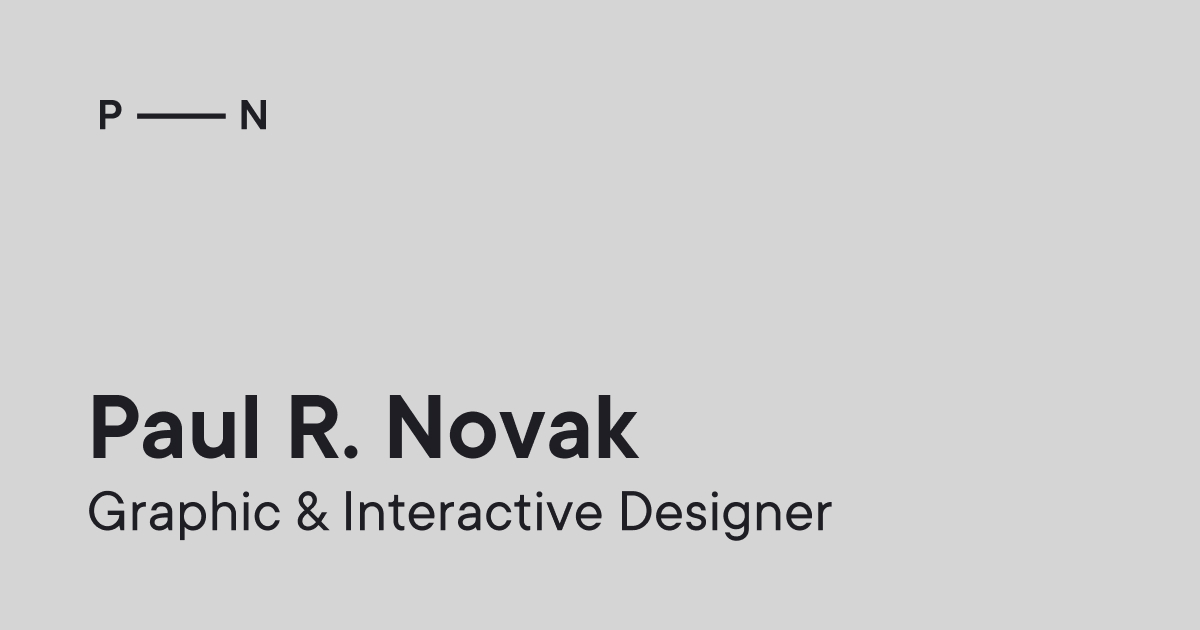 Now — Paul R. Novak