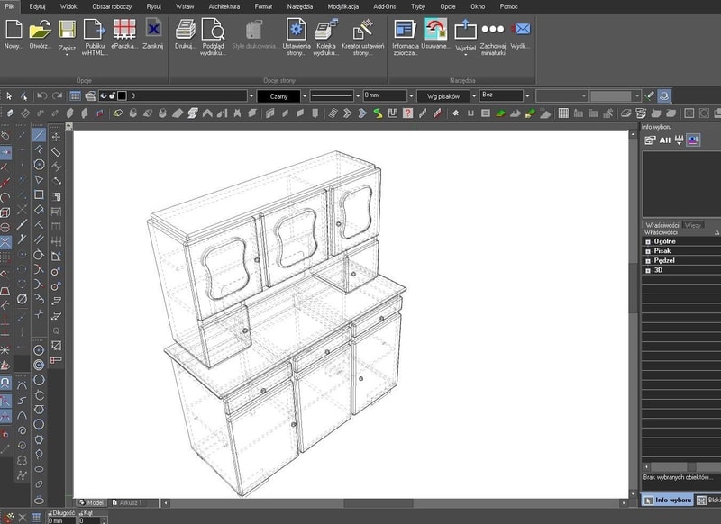 Projektowanie 2D/3D, tworzenie dokumentacji, rzutów, wizualizacji