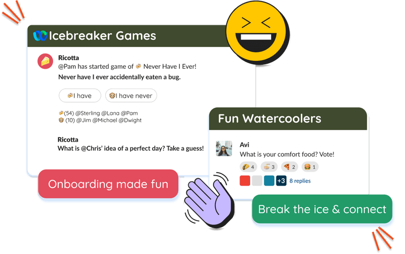 Trivia, Icebreakers, and fun Social Games for Webex