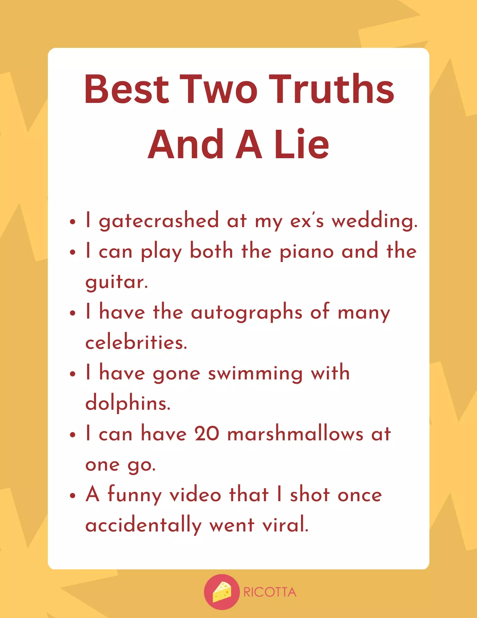 Two Truths And A Lie: How to Play & 120+ Best Lie Ideas in 2023