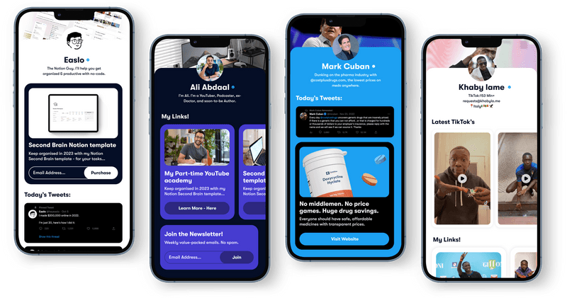 Link In Bio Tool Features | Zaap