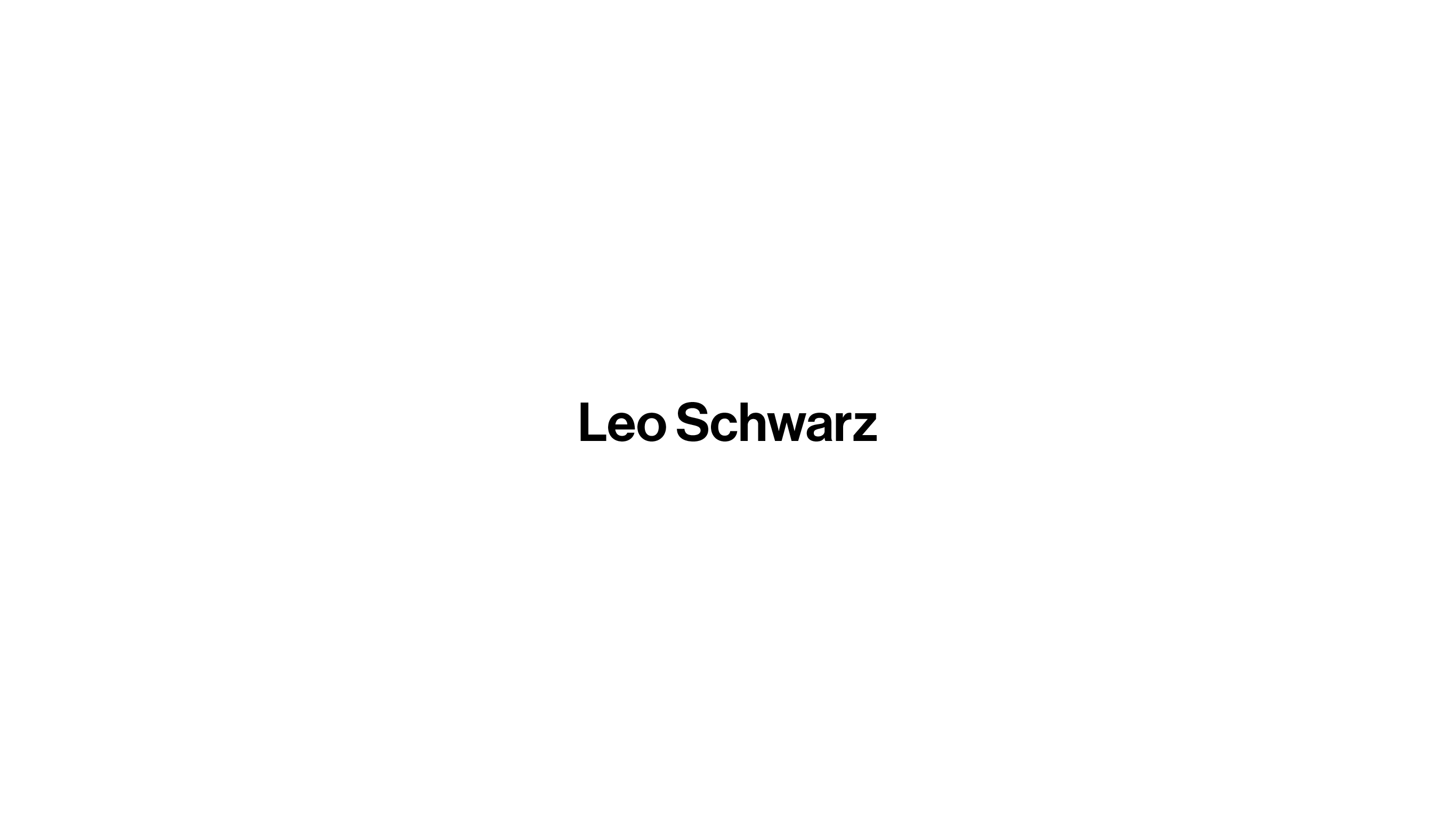 Brand Strategist | Designer — Leo Schwarz