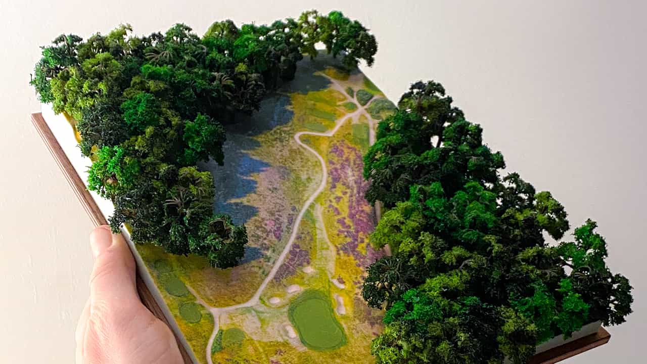 How to make a model of a golf hole in 5 steps