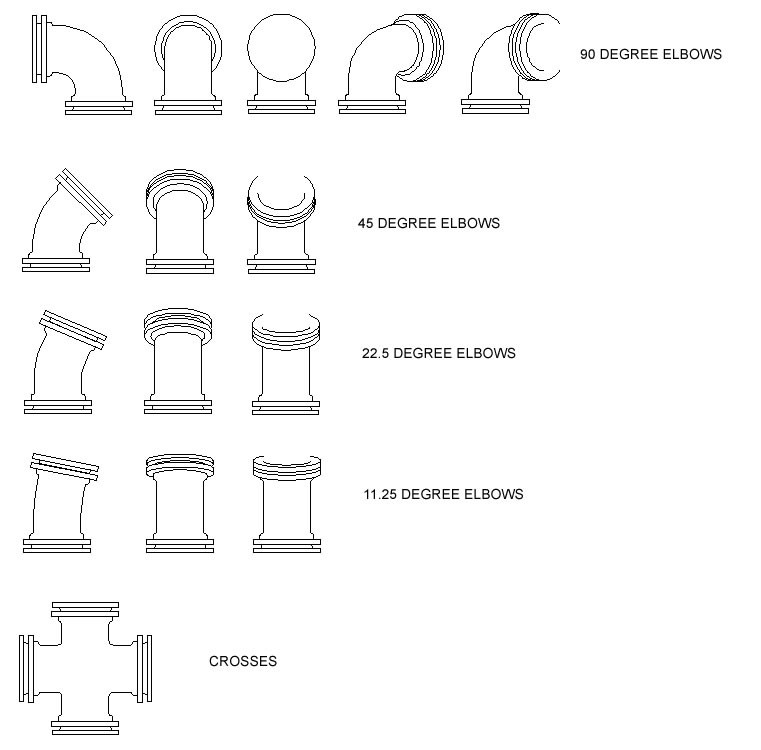2D Piping Symbols Library for AutoCAD