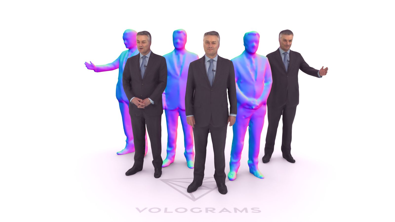 A holographic presenter using Volograms