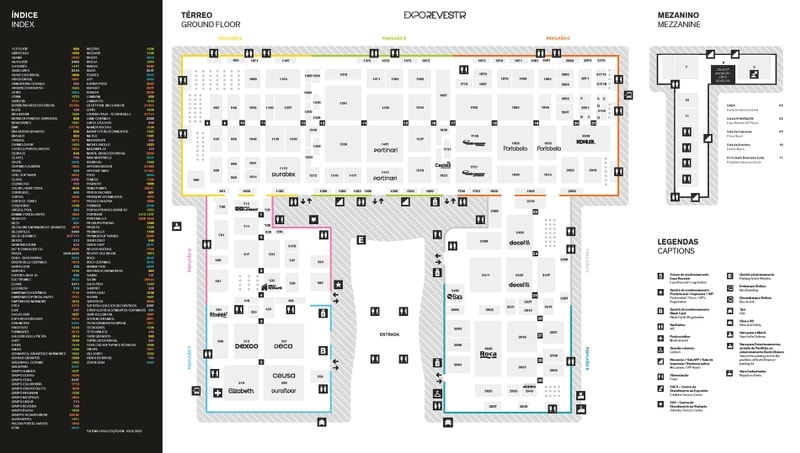 Expo Revestir - Mapa da feira
