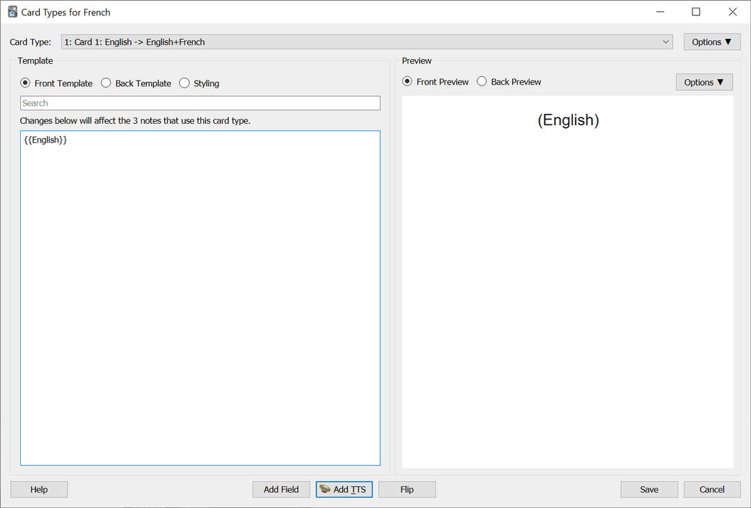 Anki: Configuring Note Types