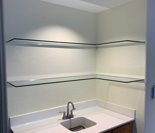 Floating Glass Shelves