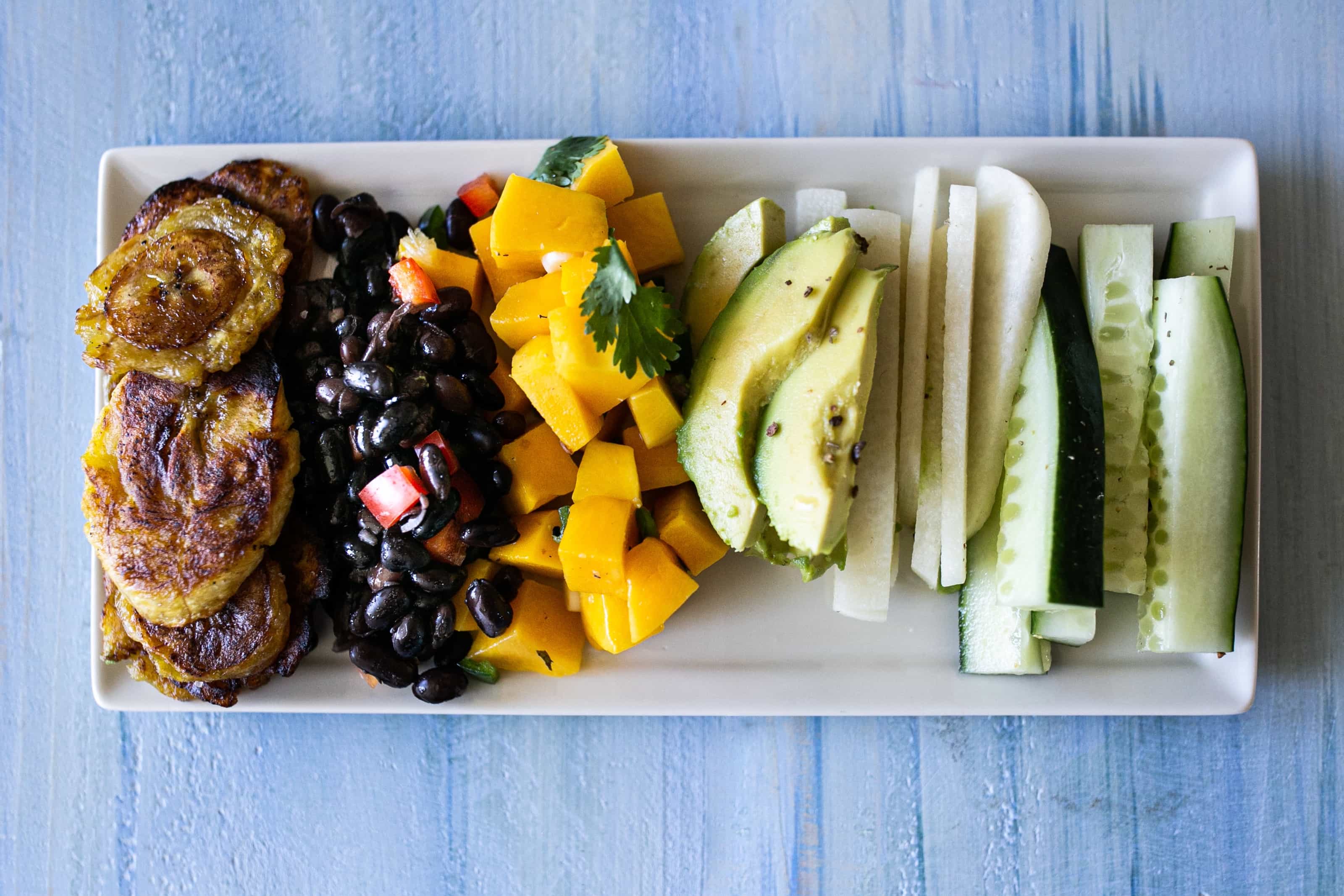 Plantains with Mango Salsa