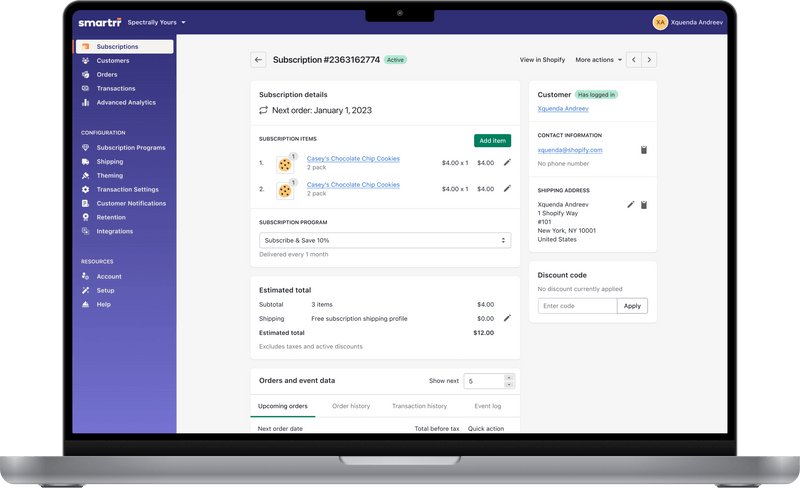 Smartrr | Reimagining Shopify Subscriptions