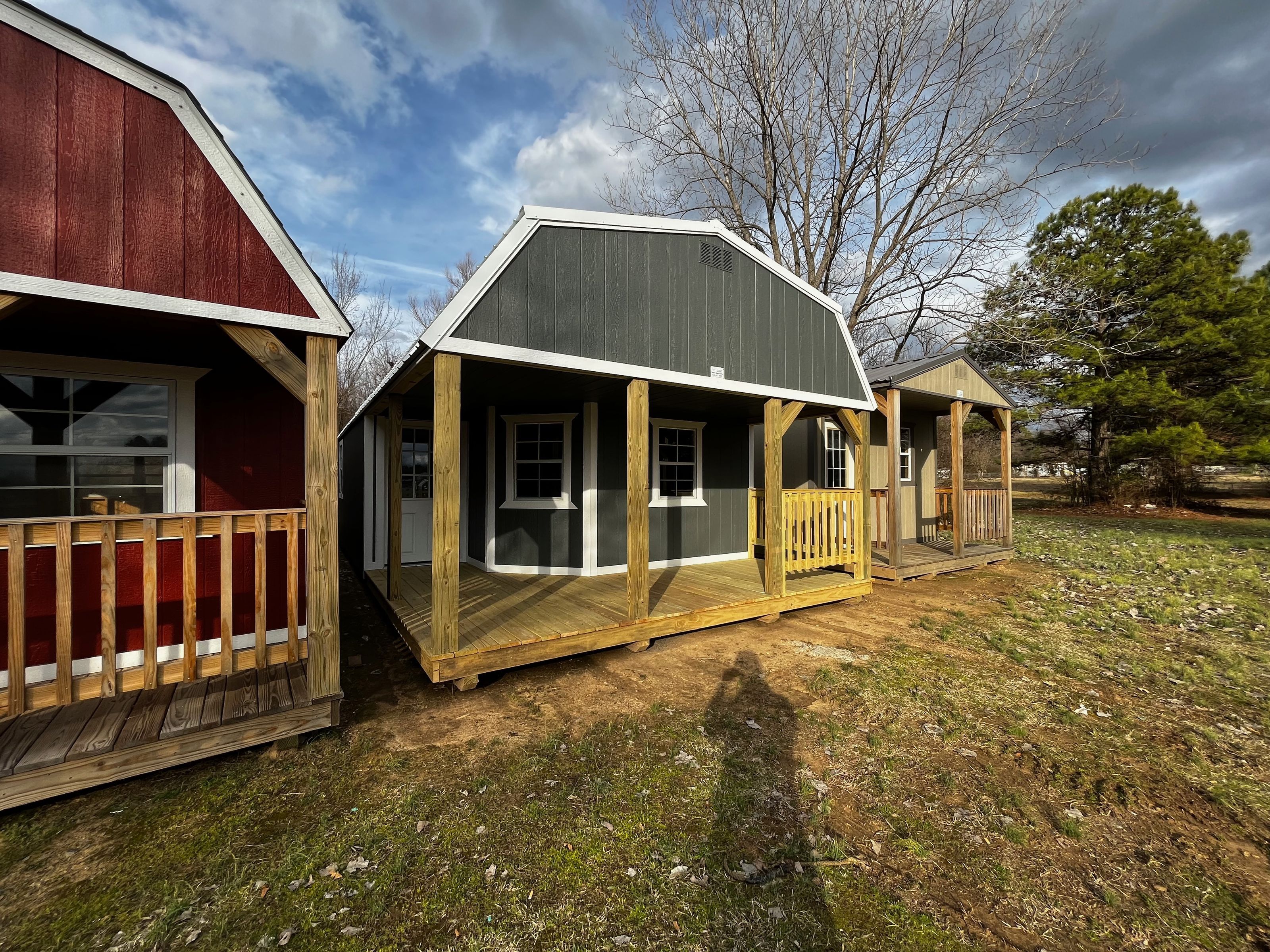 16x48 Deluxe Lofted Porch Cabin