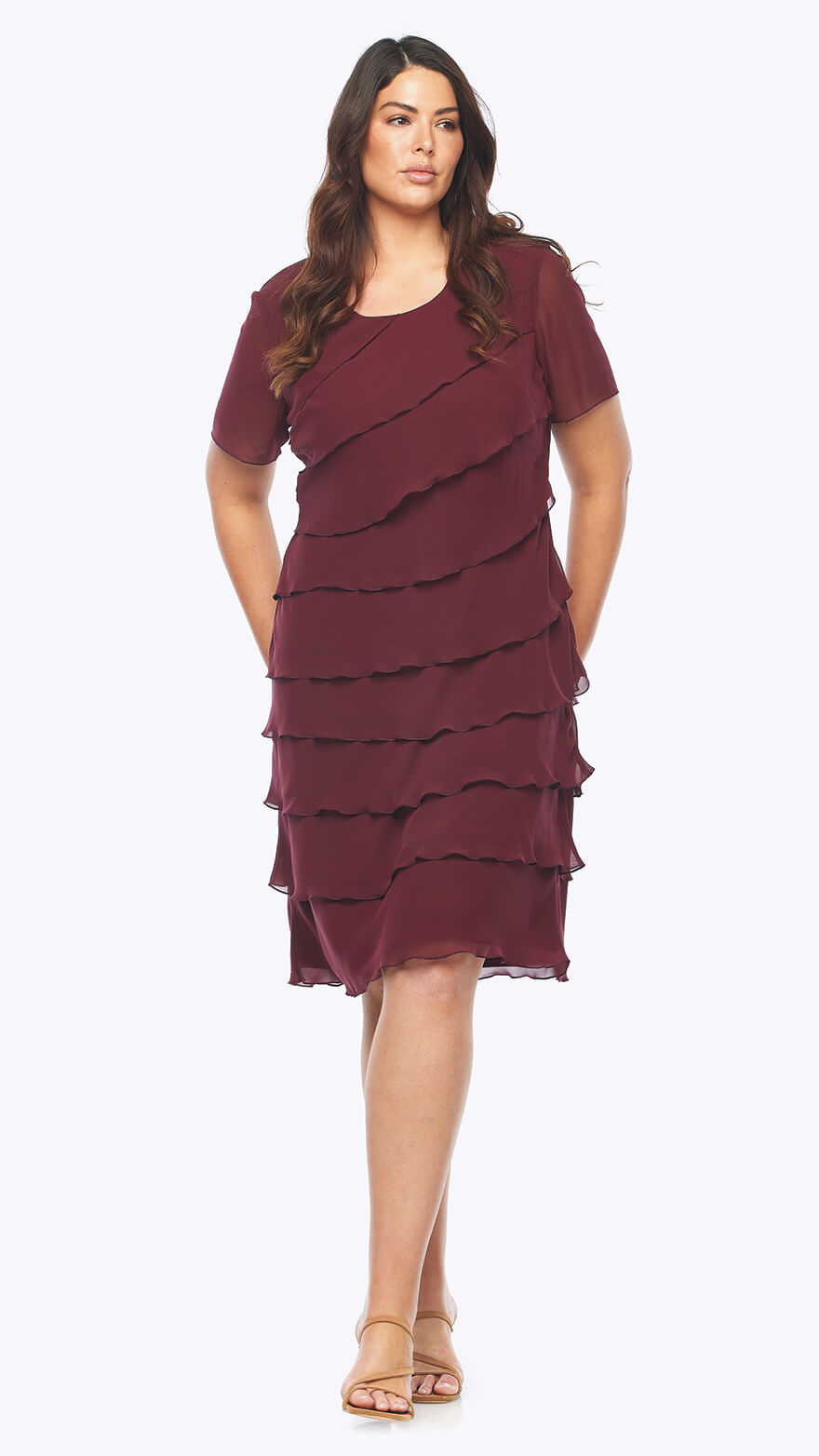 Layla Jones - LJ0002 - chiffon layered dress