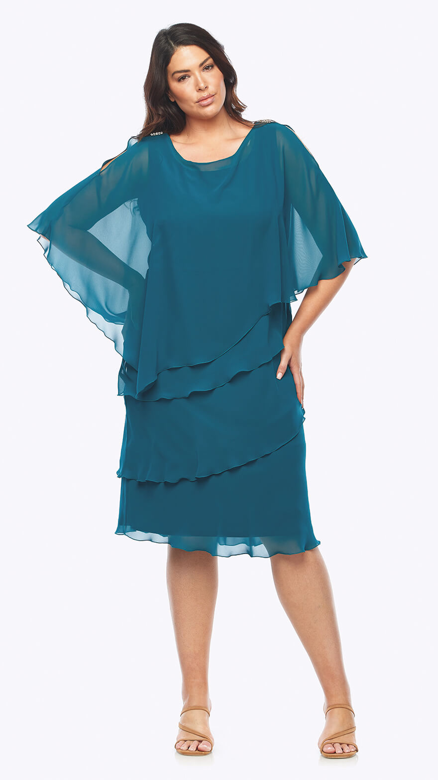 Layla Jones - LJ0003 - chiffon layered dress