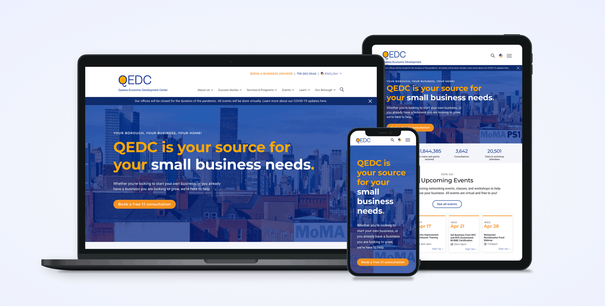 Queens Economic Development Corp Redesign Case Study