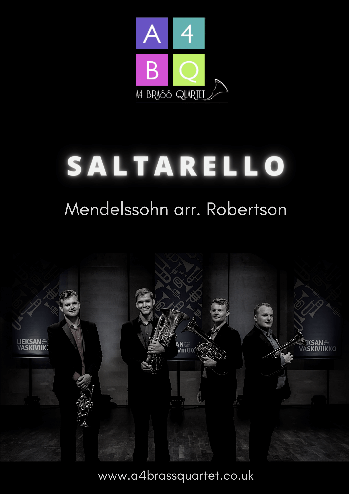 Saltarello | Sheet Music | Shop | A4 Brass Quartet