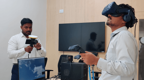 Construction Project Visualization with AR VR