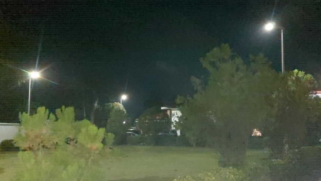 Bright solar street lights are shinning perfectly in Lagos of Nigeria