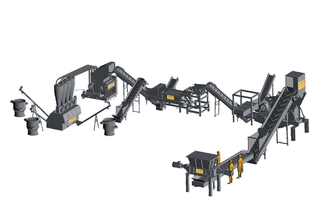 WEEE shredding plant for E-waste recycling | STOKKERMILL