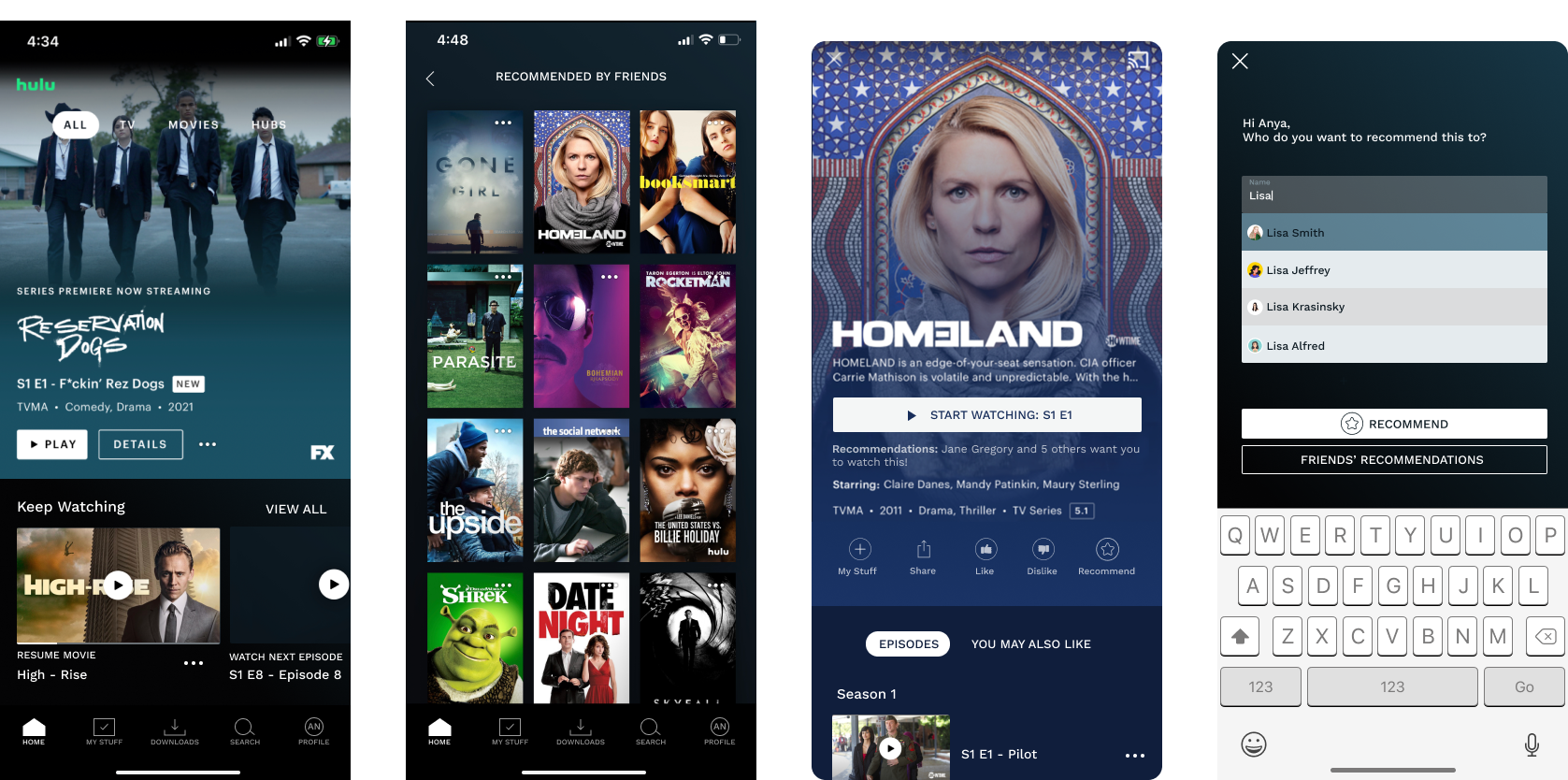 Adding a Recommendation Feature to the Hulu App