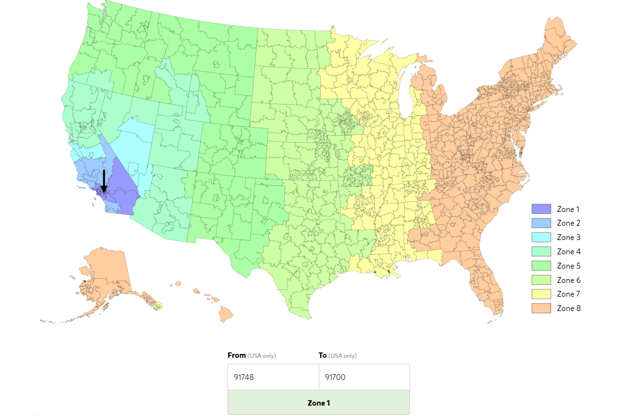 USPS运送区域划分详解：了解美国邮政服务的投递范围及覆盖区域