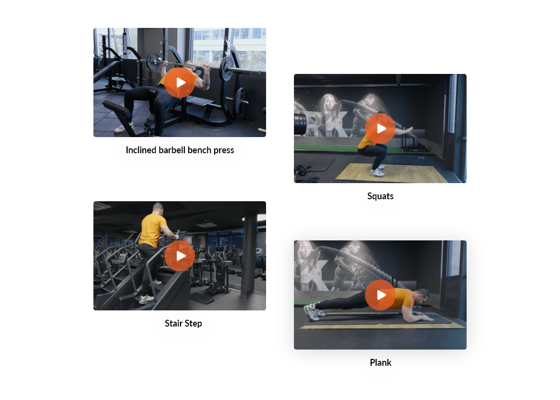Fitness exercise video library