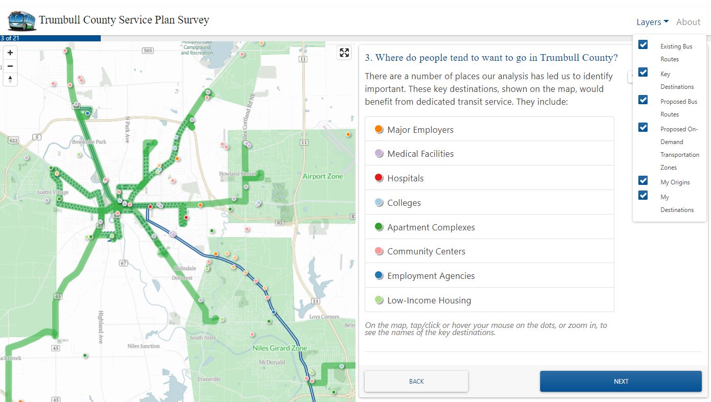 CivicMapper - Projects - Trumbull County Service Plan Survey