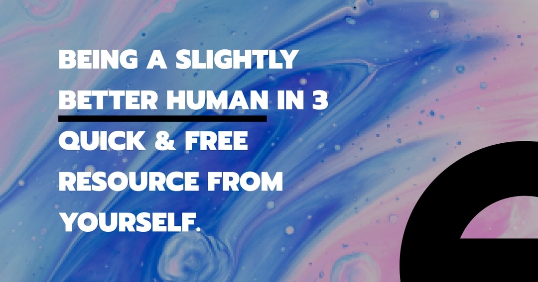 How to become a slightly better human being by contributing to our planet.