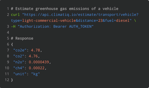 Climatiq - Automated Carbon Footprint Accounting