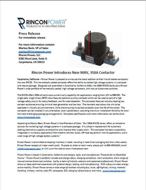 Rincon Power - Info
