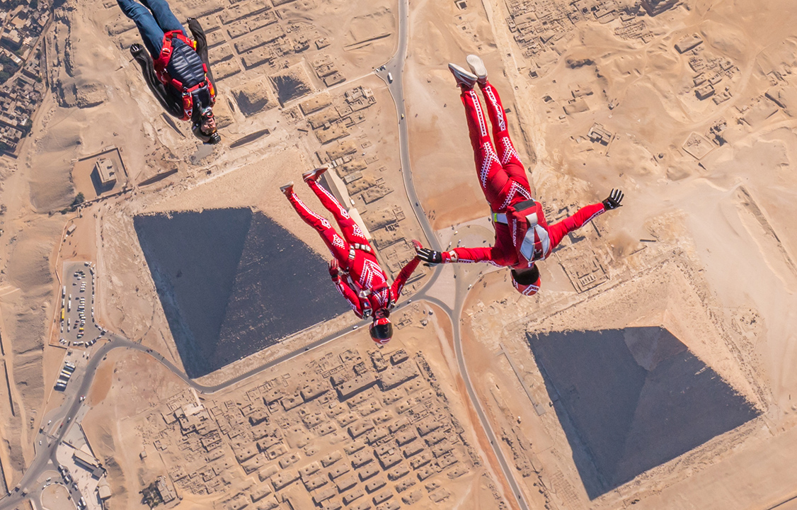 Jump like a Pharaoh Vol 6. Skydive at the Pyramids - SkydiveEgypt