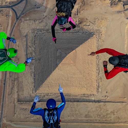 Jump like a Pharaoh Vol 4. Skydive at the Pyramids - SkydiveEgypt
