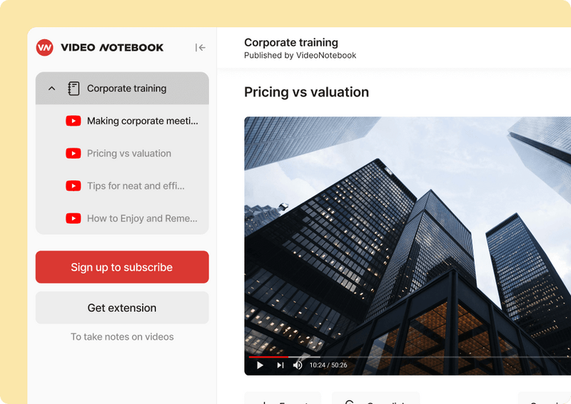 Videos made Browsable & Searchable - Video Notebook