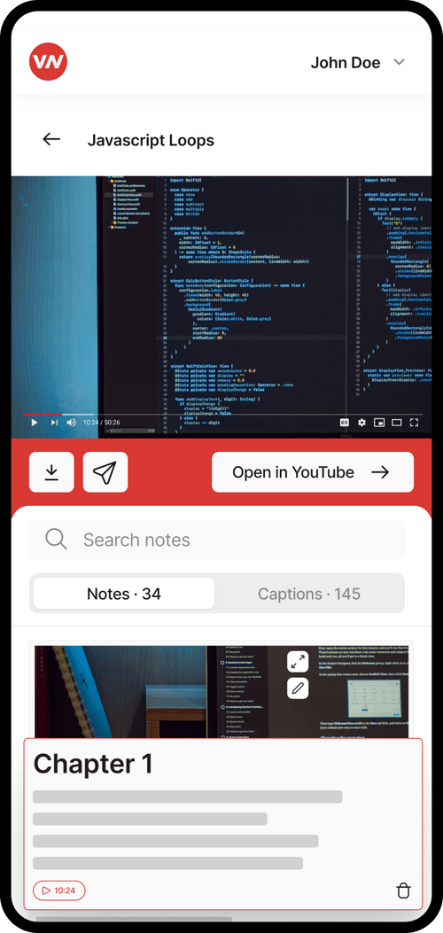 Video Screenshots and Notes - YouTube & more