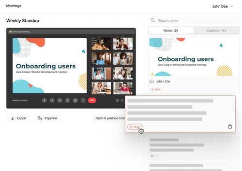 Meeting Screenshots and Notes - Zoom & Google Meet