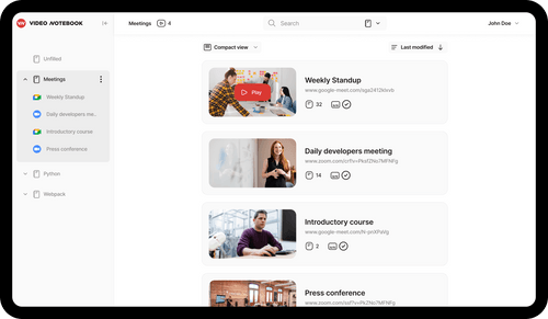 Meeting Screenshots and Notes - Zoom & Google Meet
