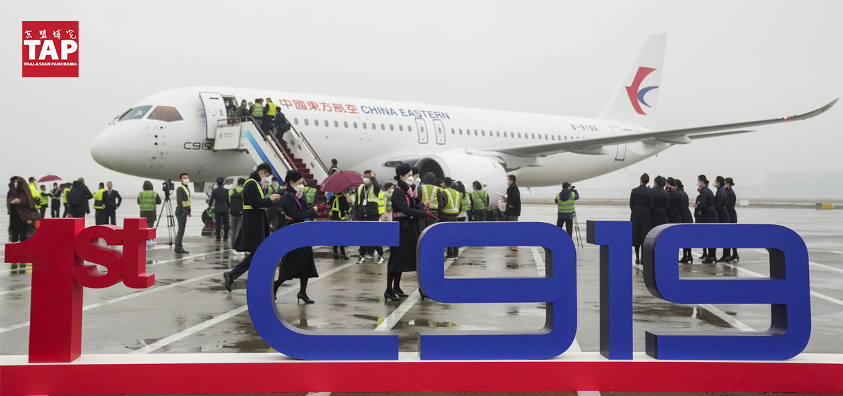 中国交付定制飞机C919 第一个是中国东方航空公司