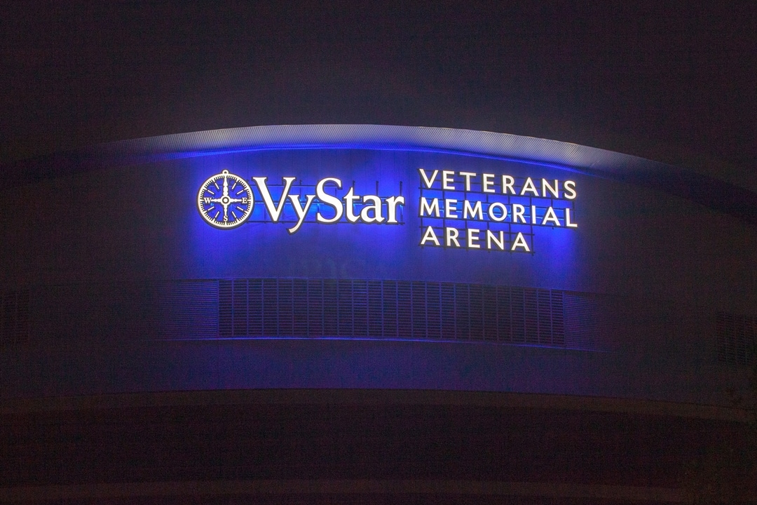 VyStar Veterans Memorial Arena | Harbinger Sign