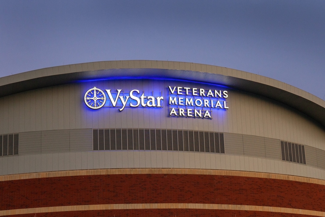 VyStar Veterans Memorial Arena | Harbinger Sign