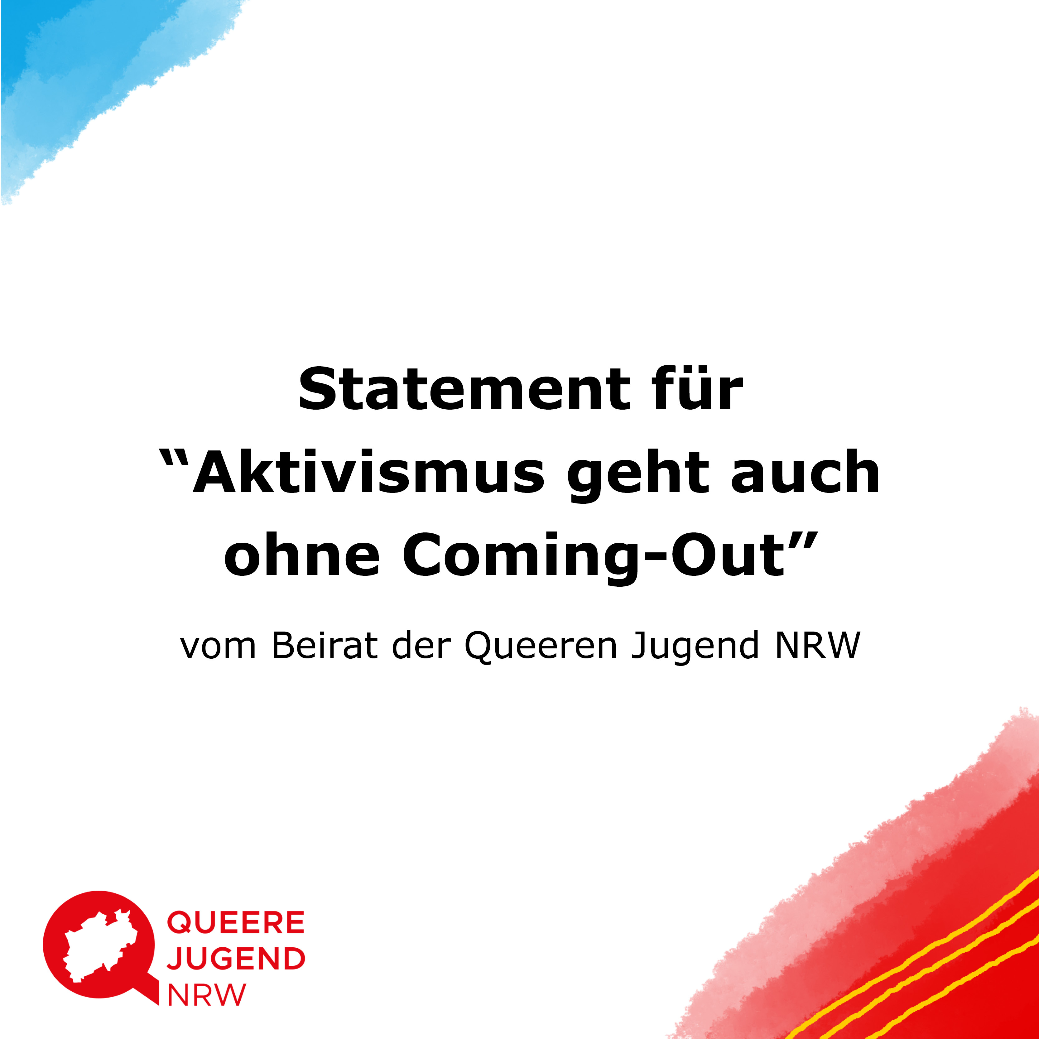 "Aktivismus geht auch ohne Coming-out" - Statement vom Beirat der ...