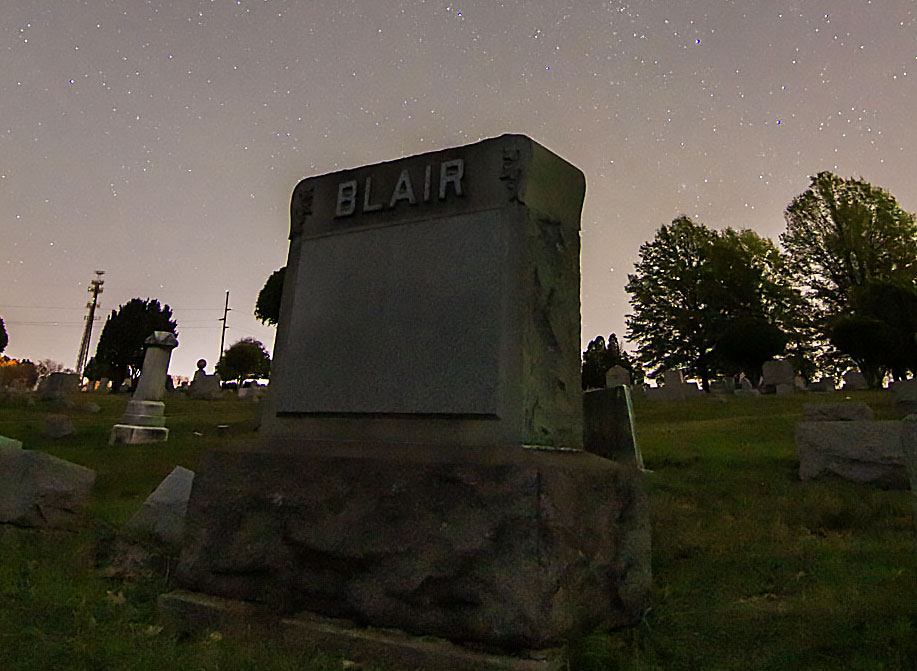 Gravestone Blair Family Grave marker Night of the Living Dead Location